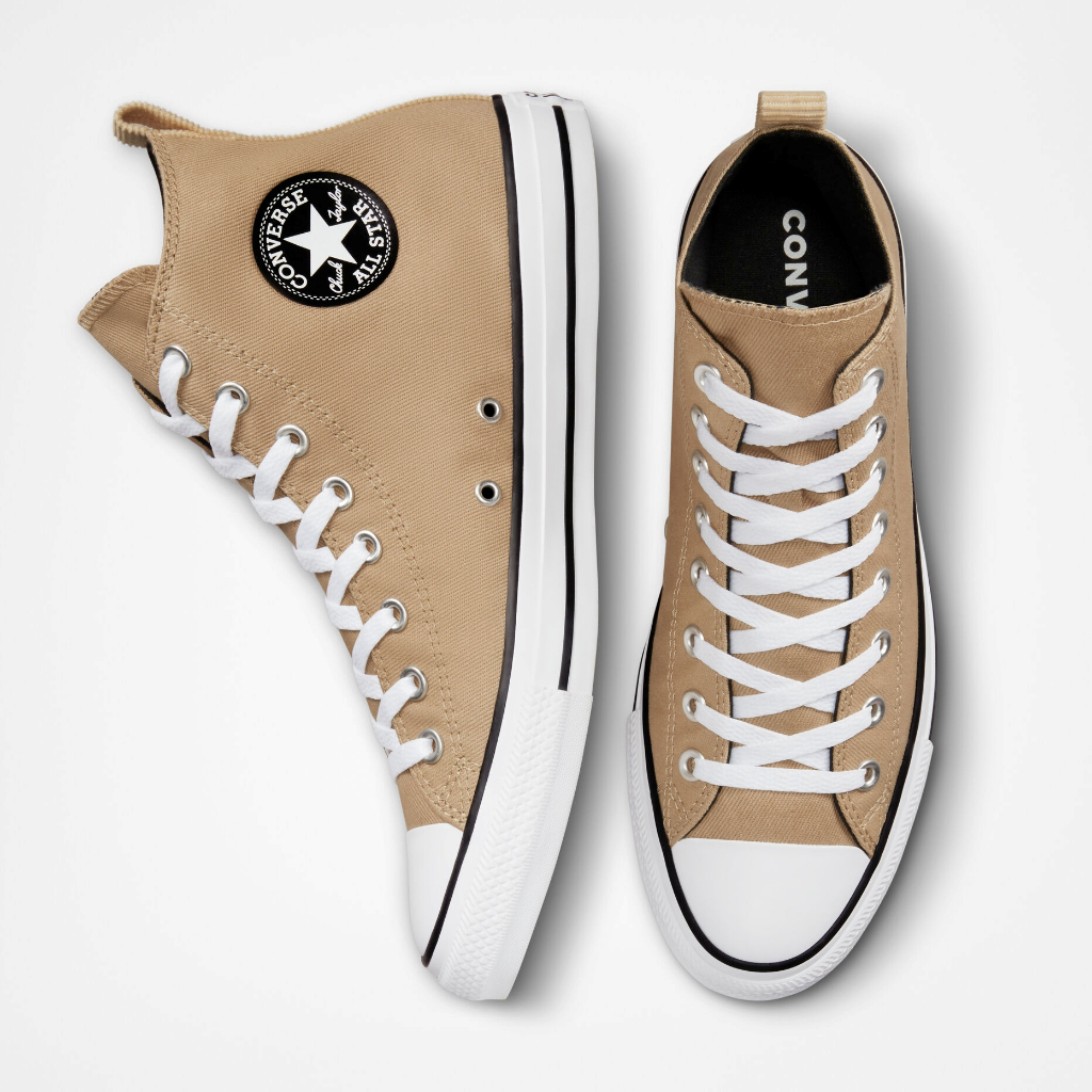 Jual Sepatu Converse Chuck Taylor All Star Woven Twill Hi Brown Mens ...