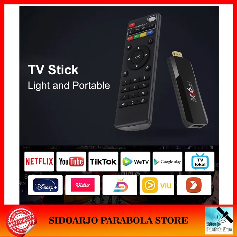 Jual HDMI Dongle Android Mini Smart Game Stick TV M96 2GB 16GB 4K Ultra ...