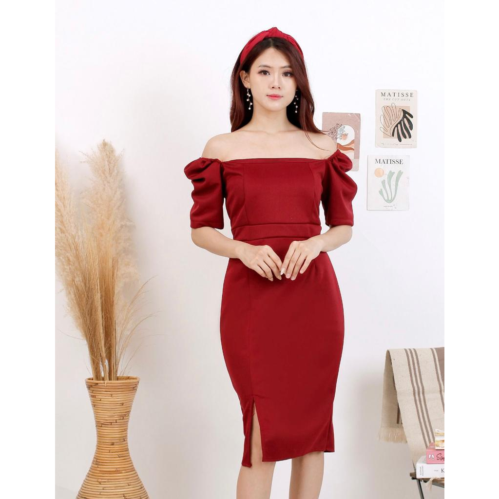 Jual Toply shop COD - Dres wanita lengan pendek / Dres scuba premium / Dres korean style ...