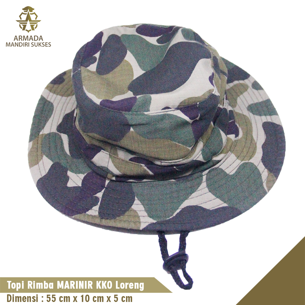 Jual Topi Rimba Loreng KKO Marinir - Topi Bucket Hat Marinir | Shopee ...