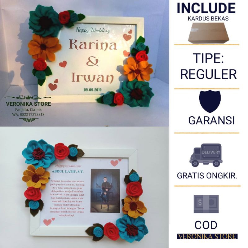Jual FLOWER FRAME - AREE - BINGKAI HIAS - PIGURA BUNGA - BUKET BUNGA ...
