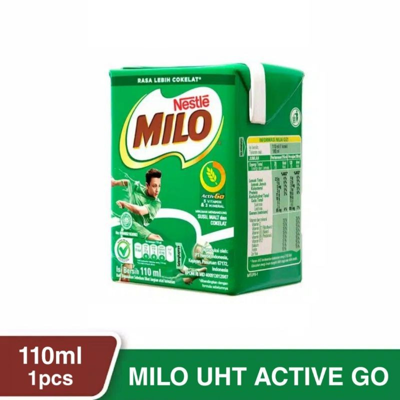 Jual Milo RTD ActivGo Susu UHT 110 ml | Shopee Indonesia