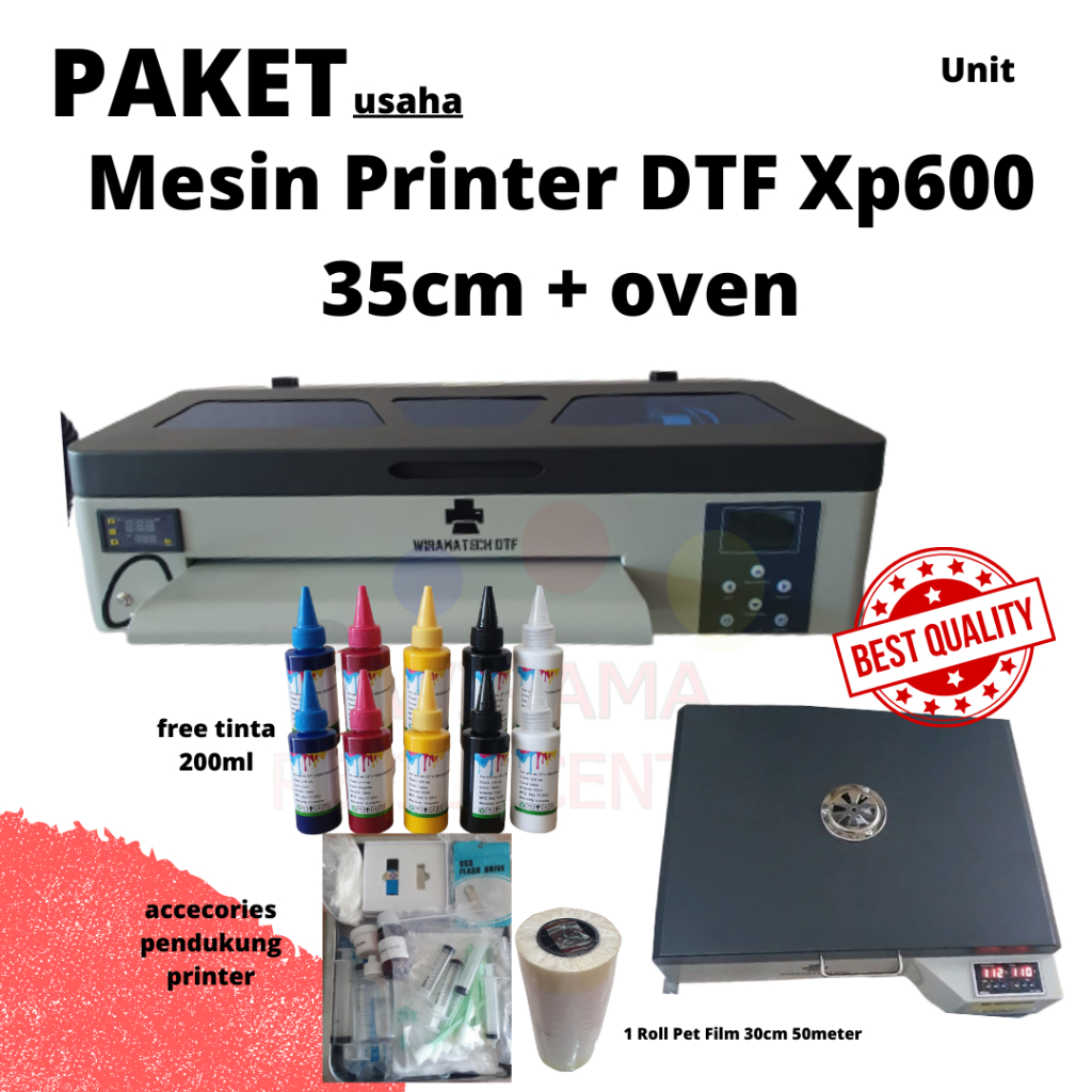 Jual Mesin Printer DTF Xp600 35cm dan Oven Pemanas Generasi V | Shopee Indonesia