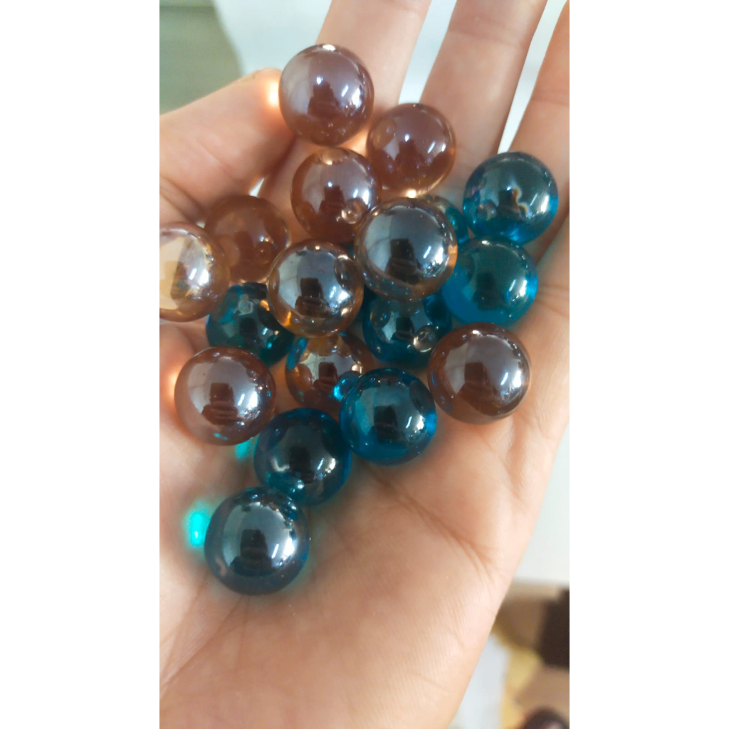 Jual Gundu / Marble / Kelereng Kaca Kilap 40 Pcs | Shopee Indonesia