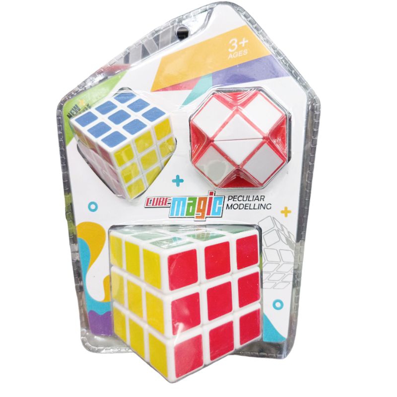 Jual Mainan rubik magic cube 3x3 3in1 | Shopee Indonesia
