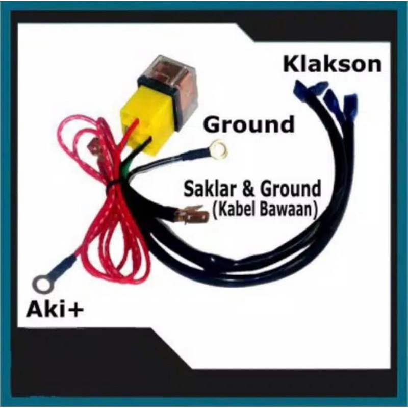 Jual Kabel Riley Klakson Soket Relay Klakson + Riley 12 Volt Universal ...