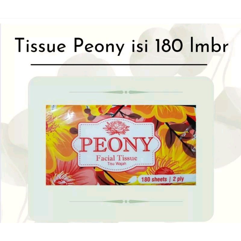 Jual Peony Tissue 180 sheet, Fusia 180 sheet, Aksara 180 sheet | Shopee ...
