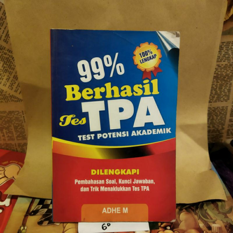 Jual BUKU 99% BERHASIL TES TPA TEST POTENSI AKADEMIK | Shopee Indonesia