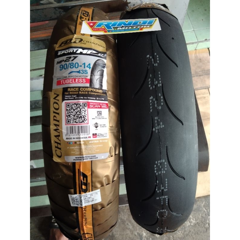 Jual ban FDR MP27 90/80-14 softcompound race 1pcs | Shopee Indonesia
