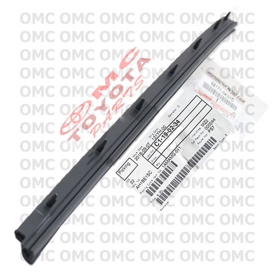 Jual Pelipit Pintu Karet Kaca Dalam Belakang Kiri Hilux 68174-0K010 ...