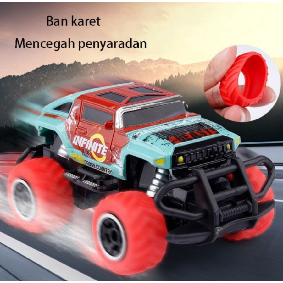 Jual MAINAN ANAK MOBIL REMOTE CONTROL RC MINI CAR 1:43 OFF ROAD BUMPER ...