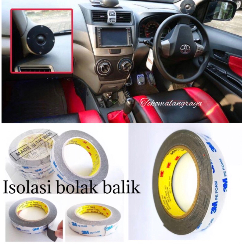 Jual isolasi bolak balik 3m/isolasi doublefoam 3m | Shopee Indonesia