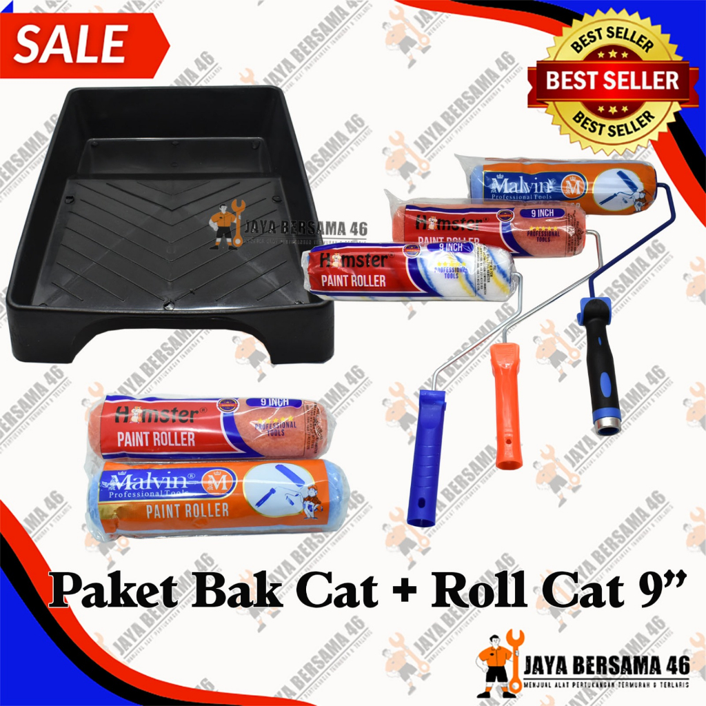 Jual KUAS ROLL PATEN COPOT BESAR 9" / PAINT ROLLER / BAK BAKI CAT ...