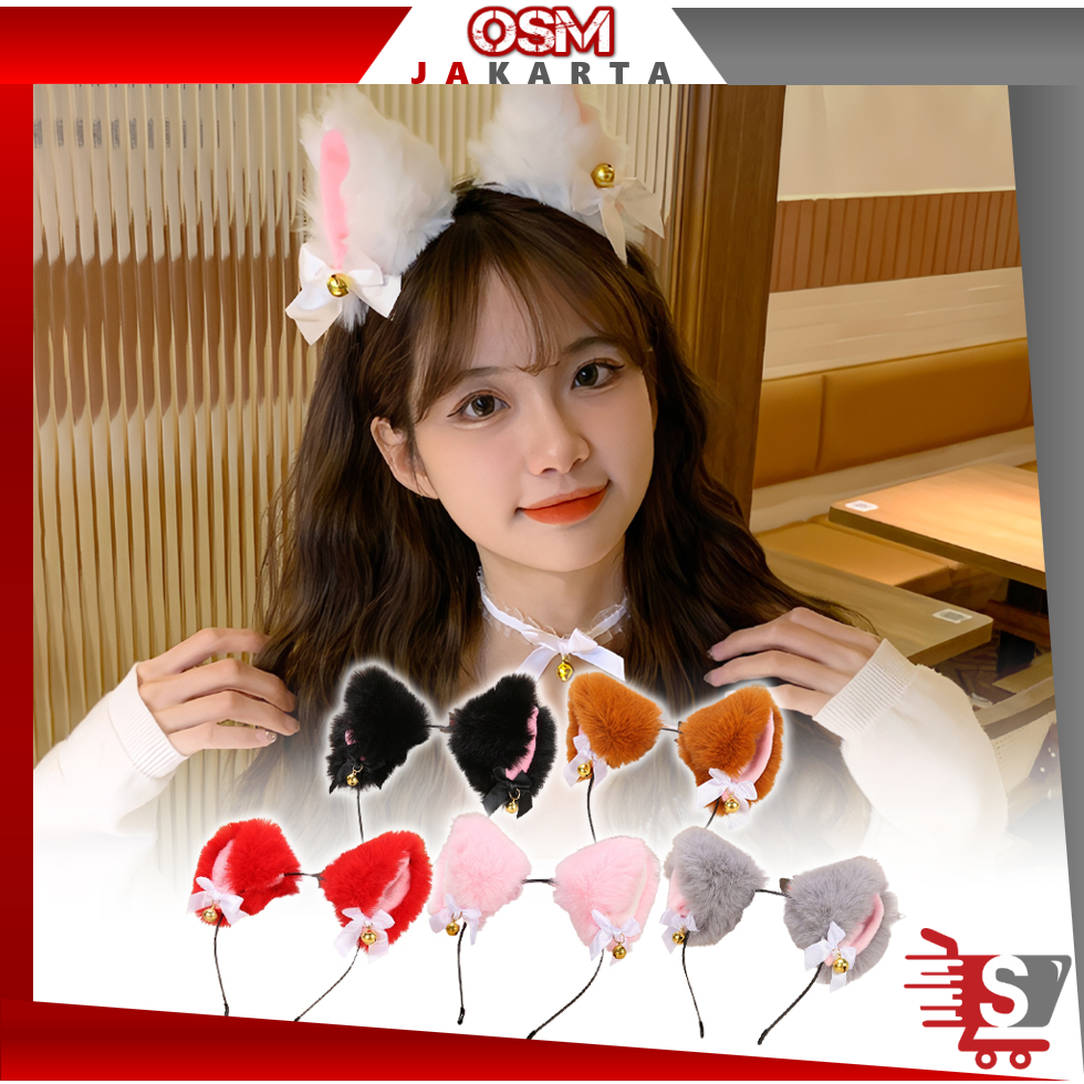 Jual OSM JKT F5892 Bando Telinga Kucing Nekomimi / Bando Bell Kucing ...