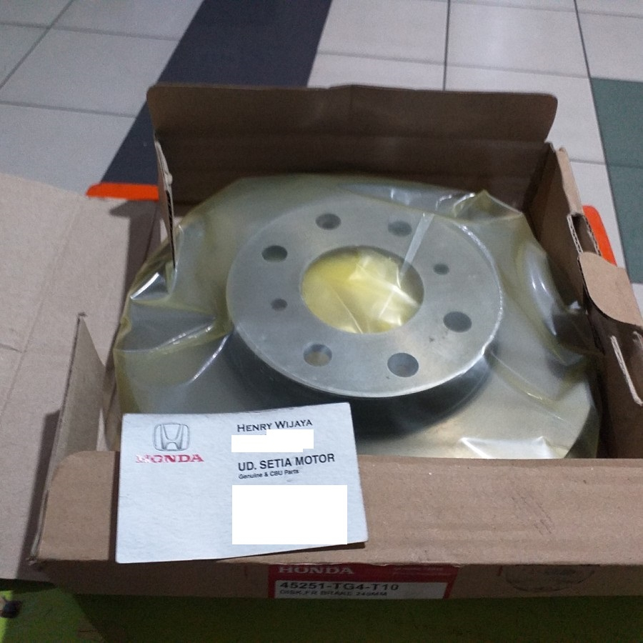 Jual Disc Disk Brake piringan rem depan Honda Brio Original | Shopee ...