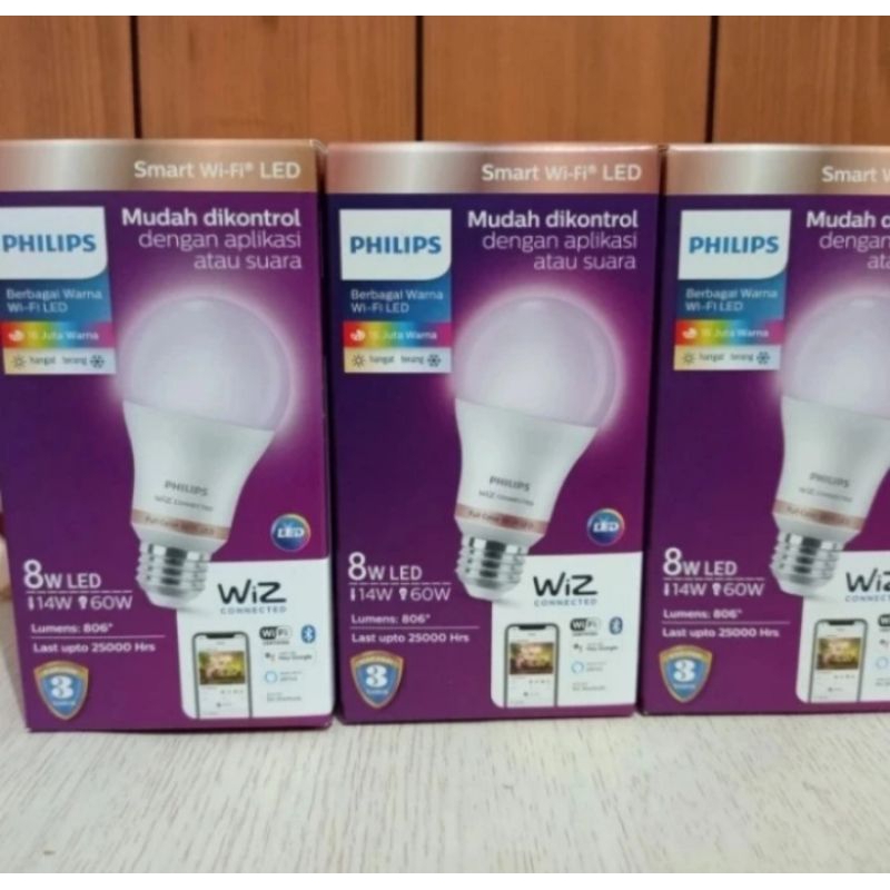 Jual Philips Lampu Smart WiFi LED 8W With Bluetooth - Color and TW (Warna) | Shopee Indonesia