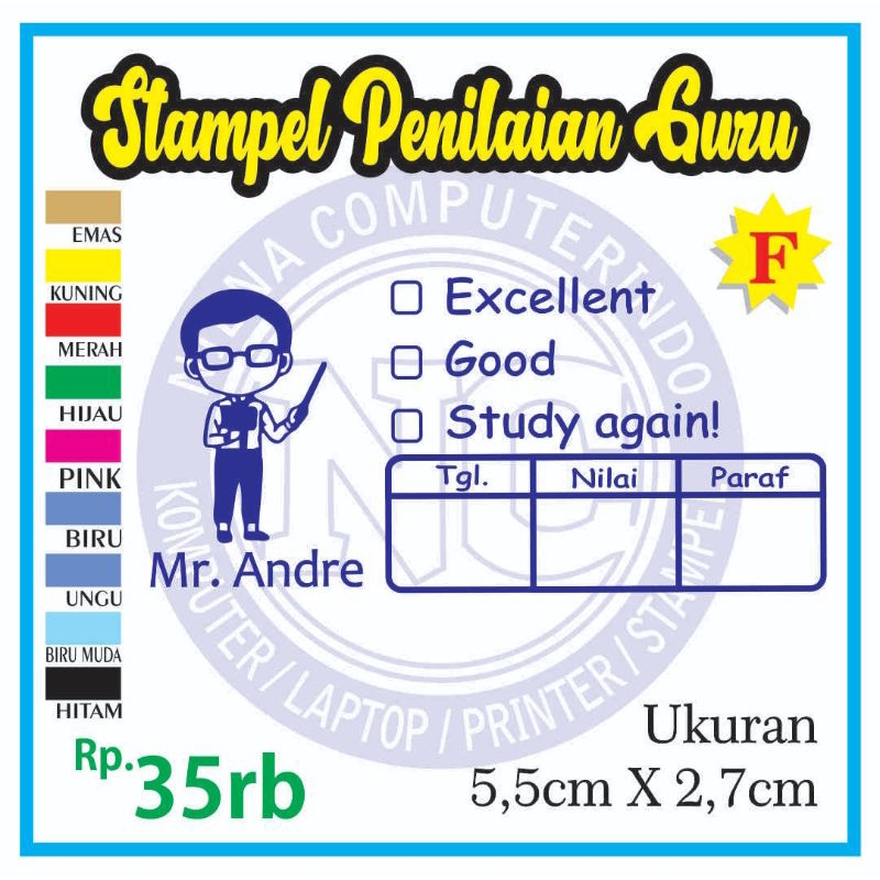 Jual Stampel Penilaian Pakguru | Shopee Indonesia