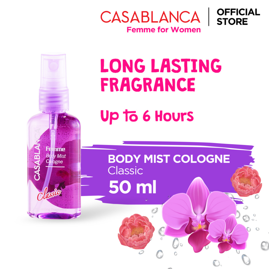 Jual Casablanca Body Mist Classic (Violet, 50ml) | Shopee Indonesia