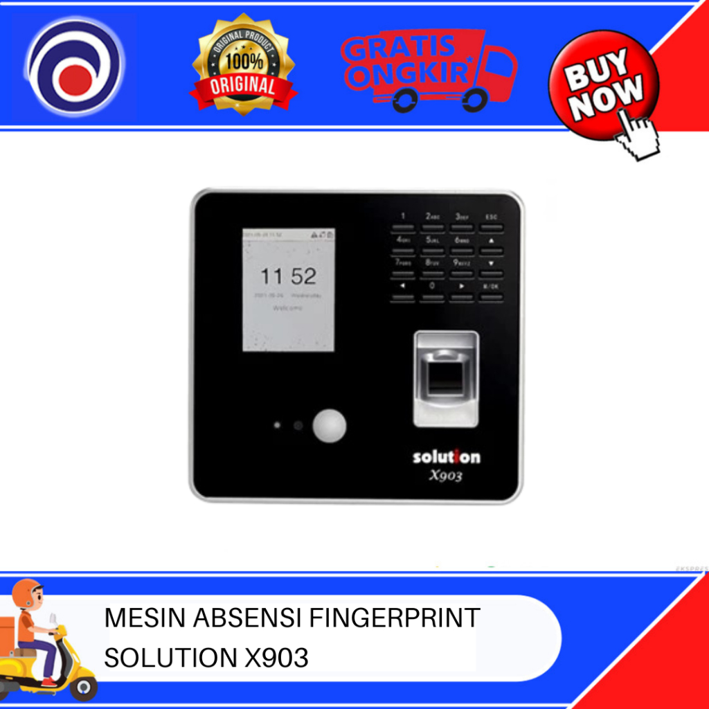 Jual MESIN ABSENSI FINGERPRINT SOLUTION X903 | Shopee Indonesia