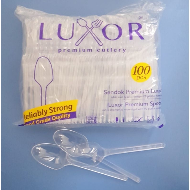 Jual Sendok Makan Luxor Bening / Sendok Makan Plastik Bening. Isi 100 ...