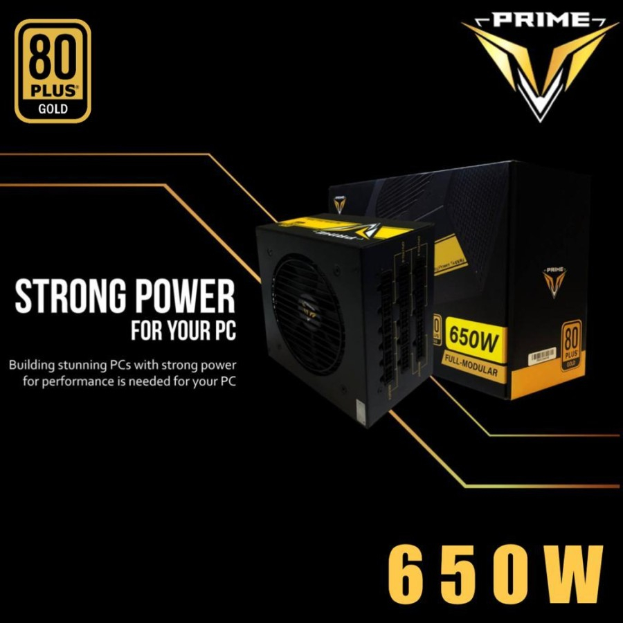 Jual PRIME PREMIUM 650W - 80+ Plus GOLD Full Modular Power Supply - 650Watt | Shopee Indonesia