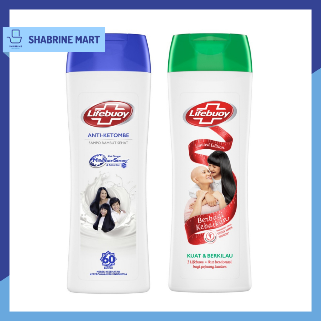 Jual Lifebuoy Shampoo Anti Ketombe/ Kuat & Berkilau 340ml | Shopee ...
