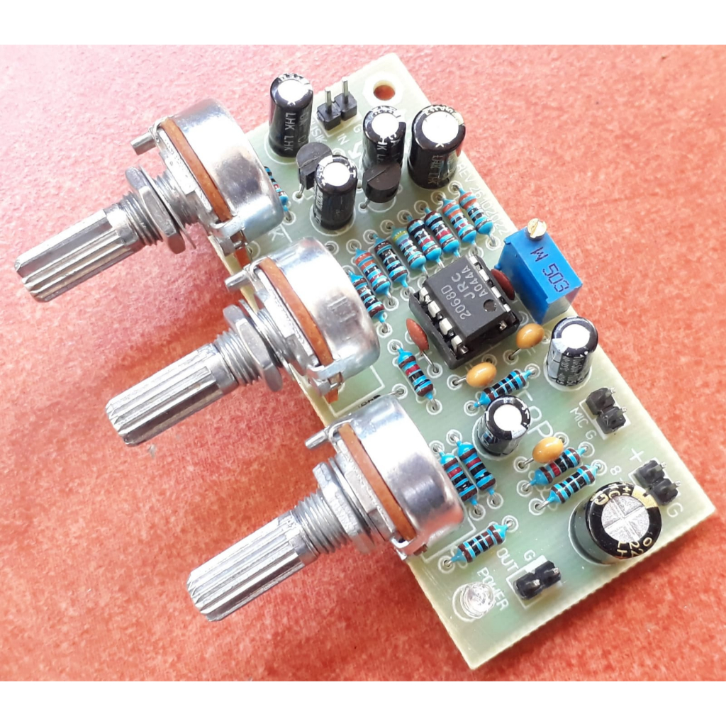 Jual Kit modul penguat mic condensor + AVC (auto vocal control ...