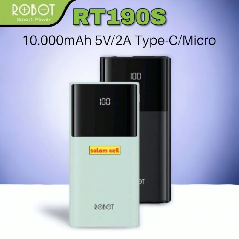 Jual Powerbank Robot RT190S 10.000mAh Original Garansi Resmi | Shopee ...