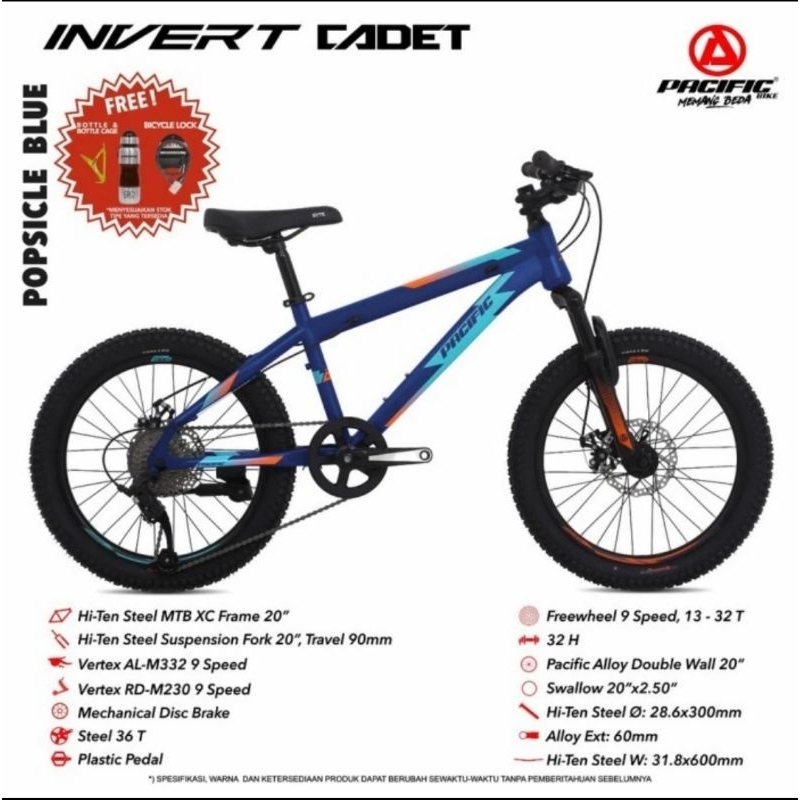 Jual SEPEDA GUNUNG ANAK MTB 20 INCH PACIFIC INVERT CADET MURAH SURABAYA ...