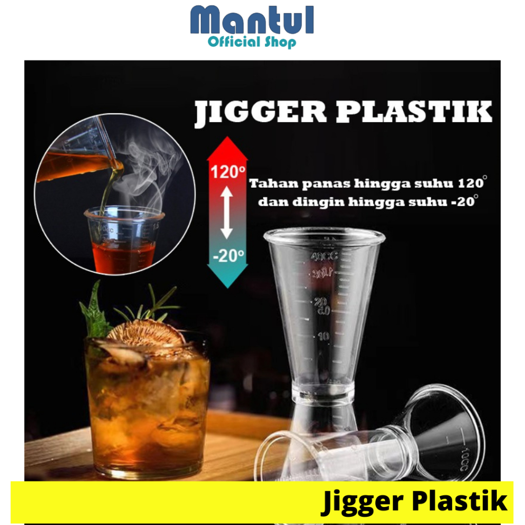 Jual Mantul.- Jigger Plastik 10/20ml 20/40ml | Jigger Plastik Bening ...