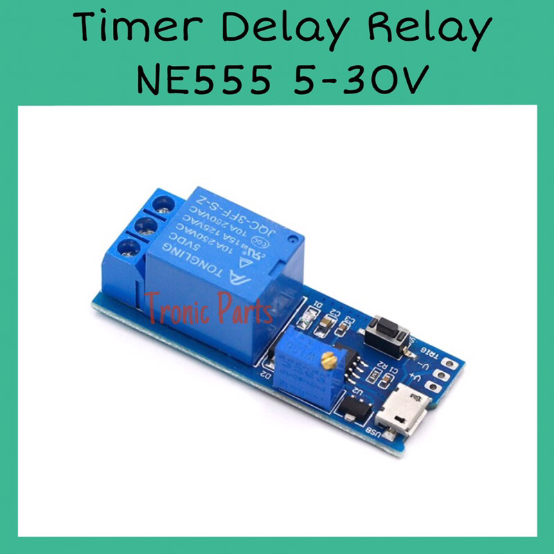 Jual Timer Delay Relay in 5-30V Out NE555 Low Level Switch Control ...