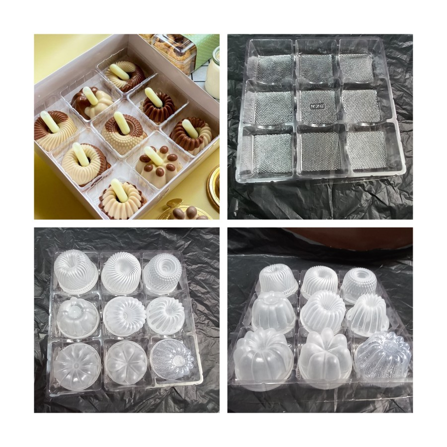 Jual Mika Tray Puding Sekat 9 alas sekat Mika Pudding 5pcs | Shopee ...