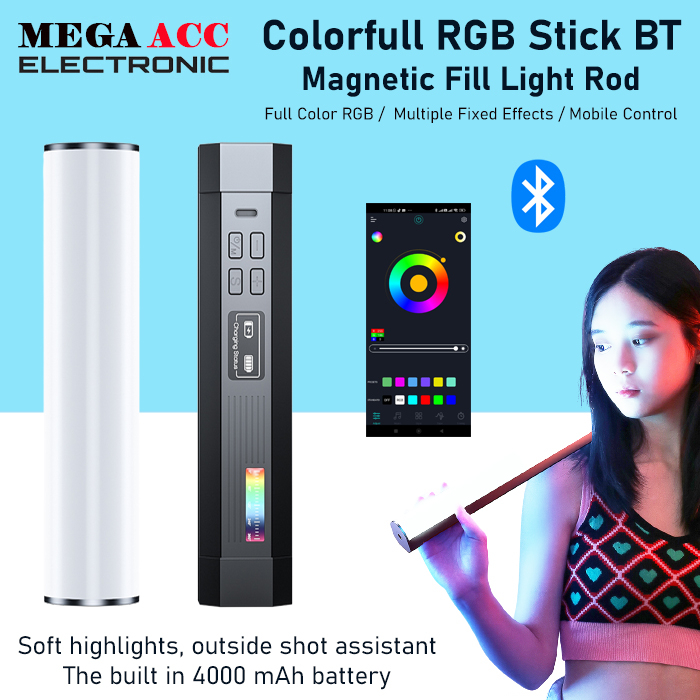 Jual RGB Stick Handheld Wireless For Fotography With APP Control Color ...
