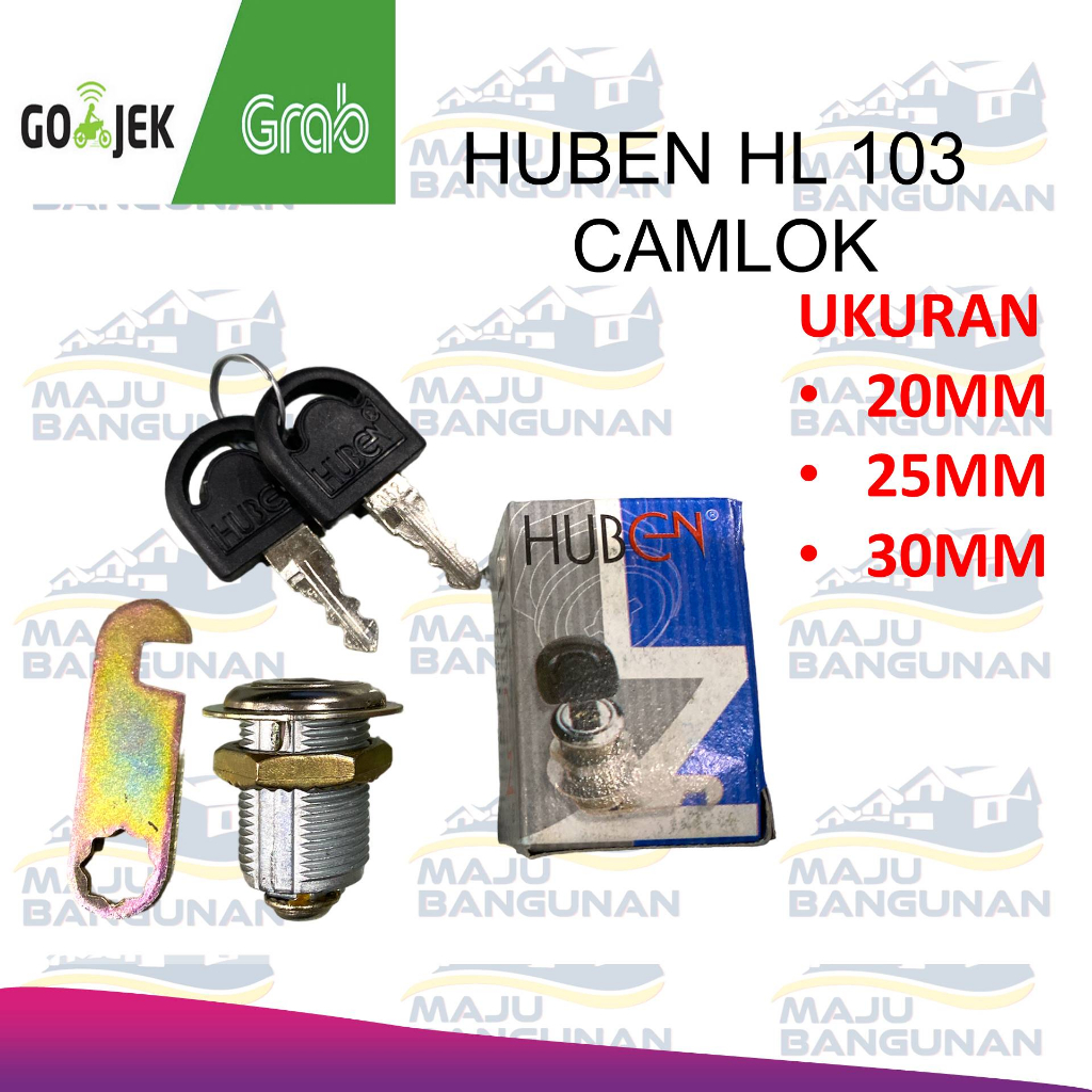 Jual Kunci Loker Kait 20mm 25mm 30mm Cam Lock Besi Huben HL-103 Locker Lemari Laci 20 25 30 mm ...