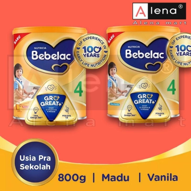 Jual Bebelac 4 Vanila 800g, Bebelac 4 Madu 800g | Shopee Indonesia