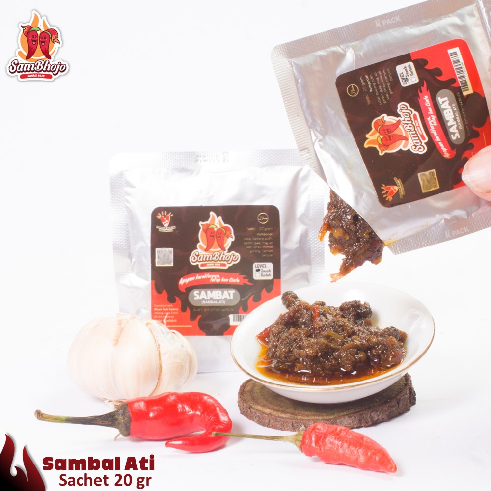 Jual SamBhojo - Sambal Sachet 20gr, Sambal Baby Cumi, Sambal Roa, Paru ... Jual SamBhojo - Sambal Sachet 20gr, Sambal Baby Cumi, Sambal Roa, Paru ...