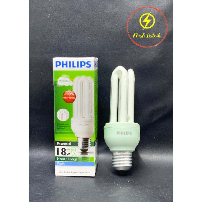Jual [Philips] Lampu Essential Philips 5w 8w 11w 14w 18w 23w 27w 32w Lampu Plc Philips | Shopee ...