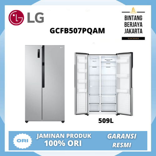 Jual LG Kulkas Side by Side GCFB507PQAM / GCF-B507PQAM Inverter 509L | Shopee Indonesia
