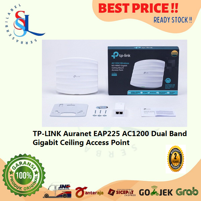 Jual TP-LINK Auranet EAP225 AC1200 Dual Band Gigabit Ceiling Access ...