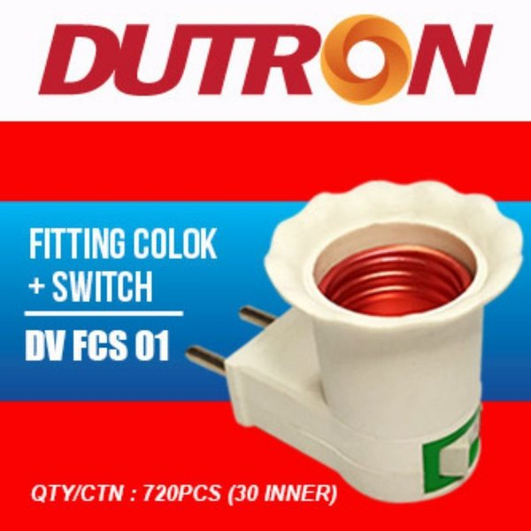 Jual Fitting Colok + Saklar / Fitting Lampu Colok Dutron | Shopee Indonesia