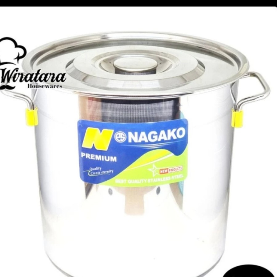 Jual Stockpot Stock Pot Stainless Steel Awet Kuat Tebal Kapasitas 12 ...