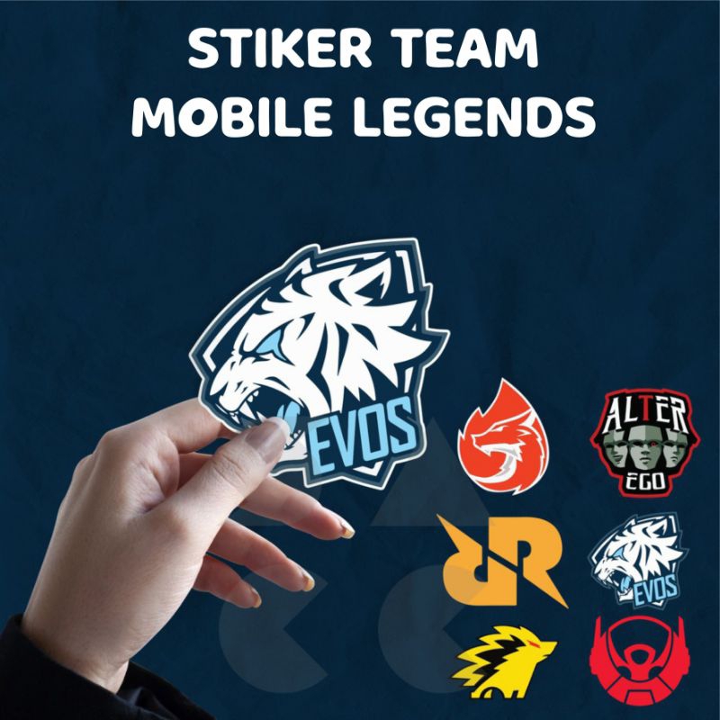 Jual Stiker Tim Mobile Legends, RRQ, EVOS, BTR, ONIC, ALTER EGO, AURA ...