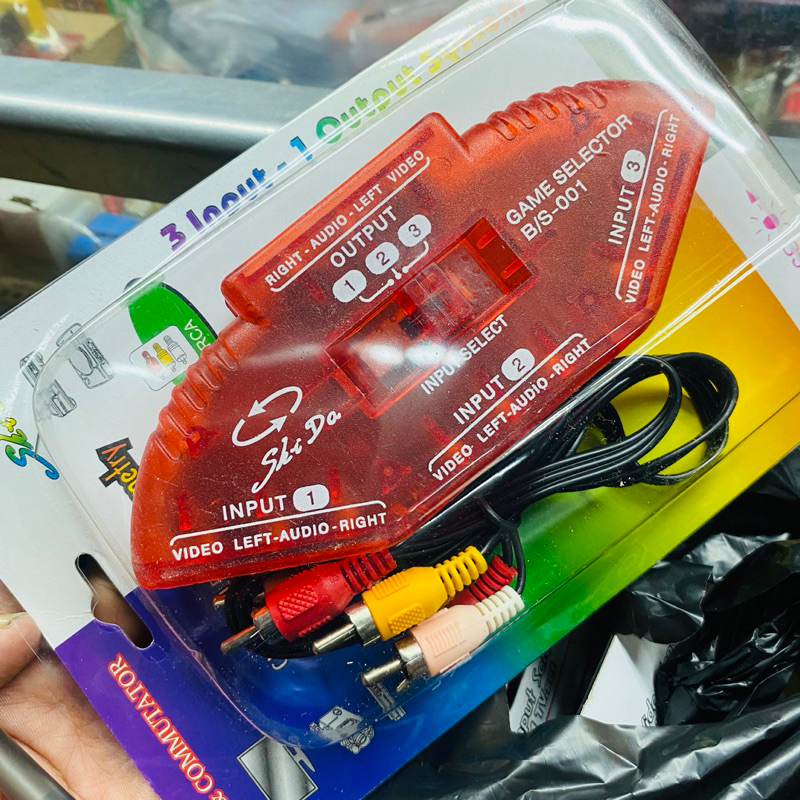 Jual AV RCA SELEKTOR atau Audio Video SWITCHER atau GAME SELECTOR 1-3 ...