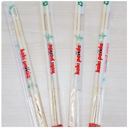 Jual Sumpit Bambu Cap Panda / Sumpit Bambu Cap Panda Isi 50 Pcs ...