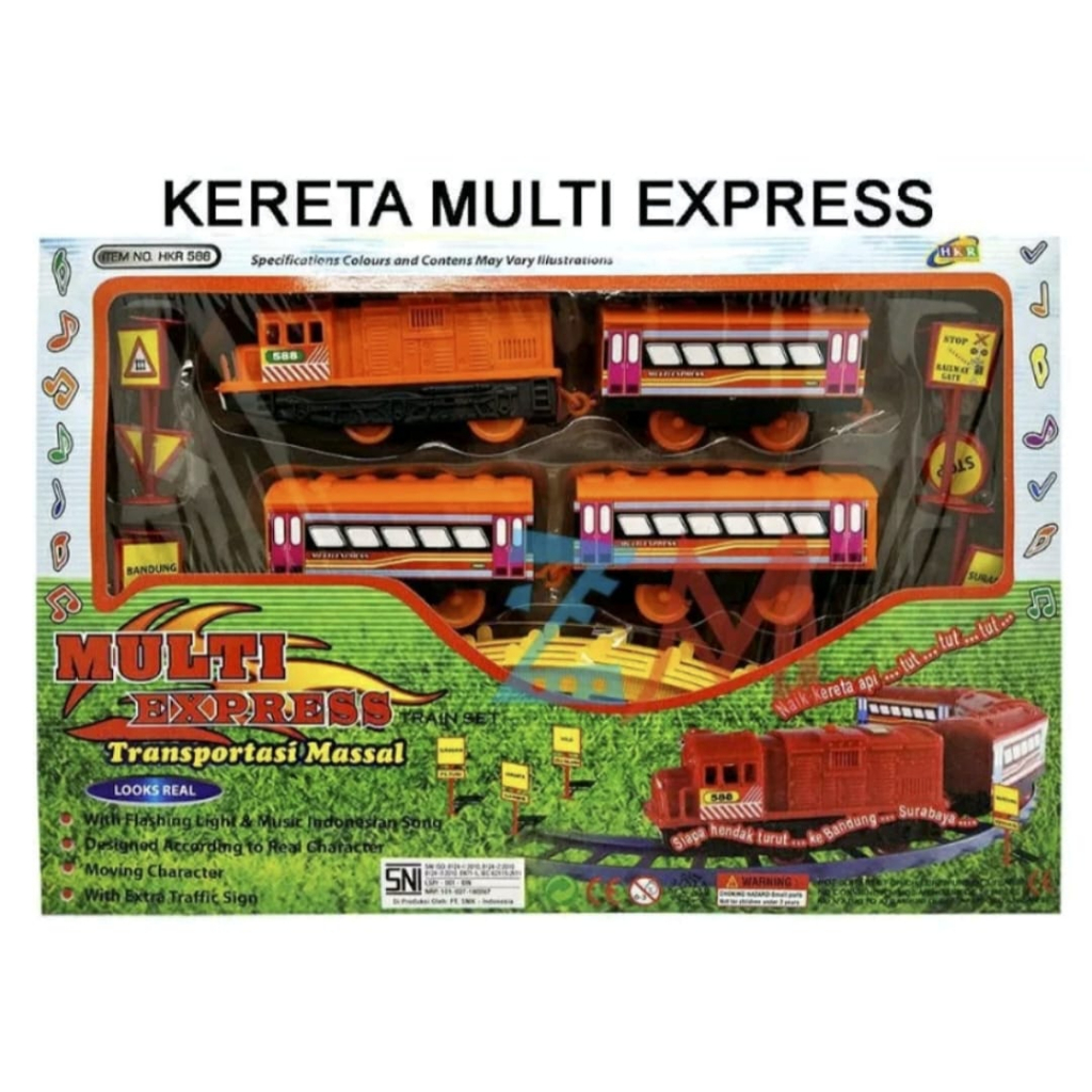 Jual MAINAN ANAK KERETA API TRAIN MULTI EXPRESS TRACK RELL - HKR 588 ...