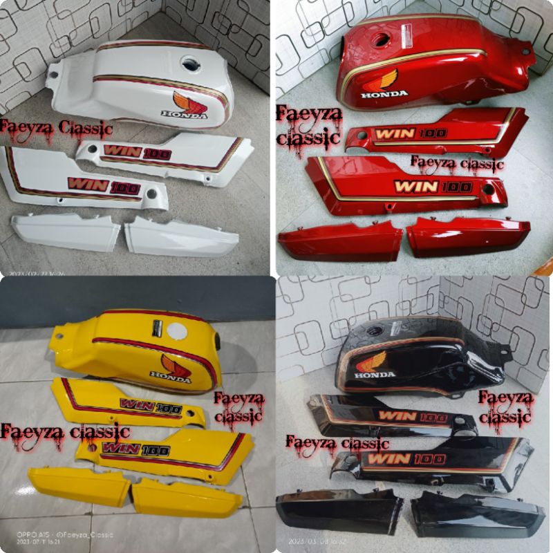 Jual Tangki Honda win 100 plus cover body sett Berbagai macam Warna ...