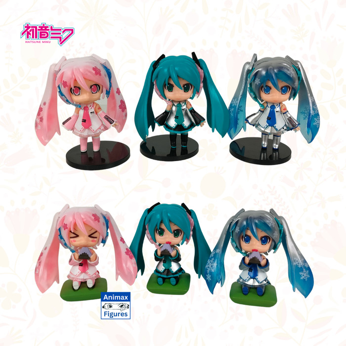 Jual Action Figure Hatsume Miku Chibi Full set isi 6 PVC 10 cm | Shopee ...