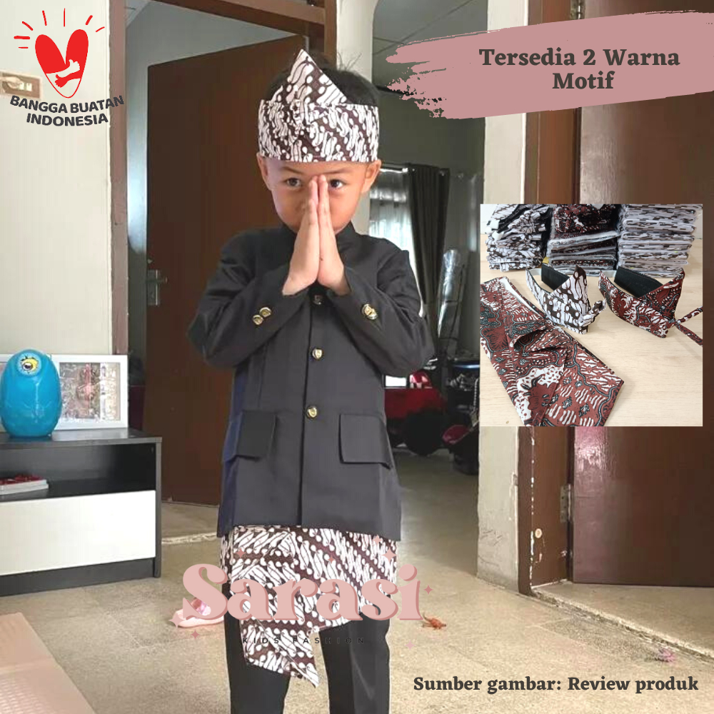 Jual Baju adat sunda beskap betawi beskap anak sunda baju jas hitam ...