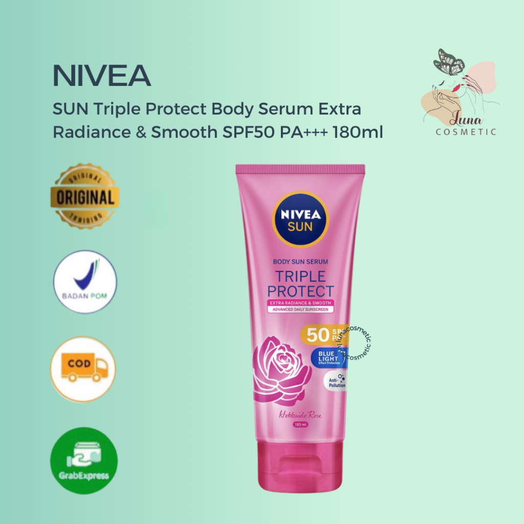 Jual NIVEA SUN Triple Protect Body Serum Extra Radiance & Smooth SPF50 ...