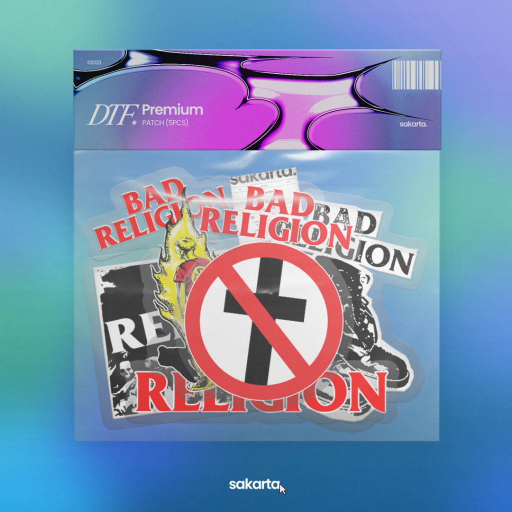 Jual DTF PATCH | BAD RELIGION | Band Series | Sablon Setrika | Sablon ...